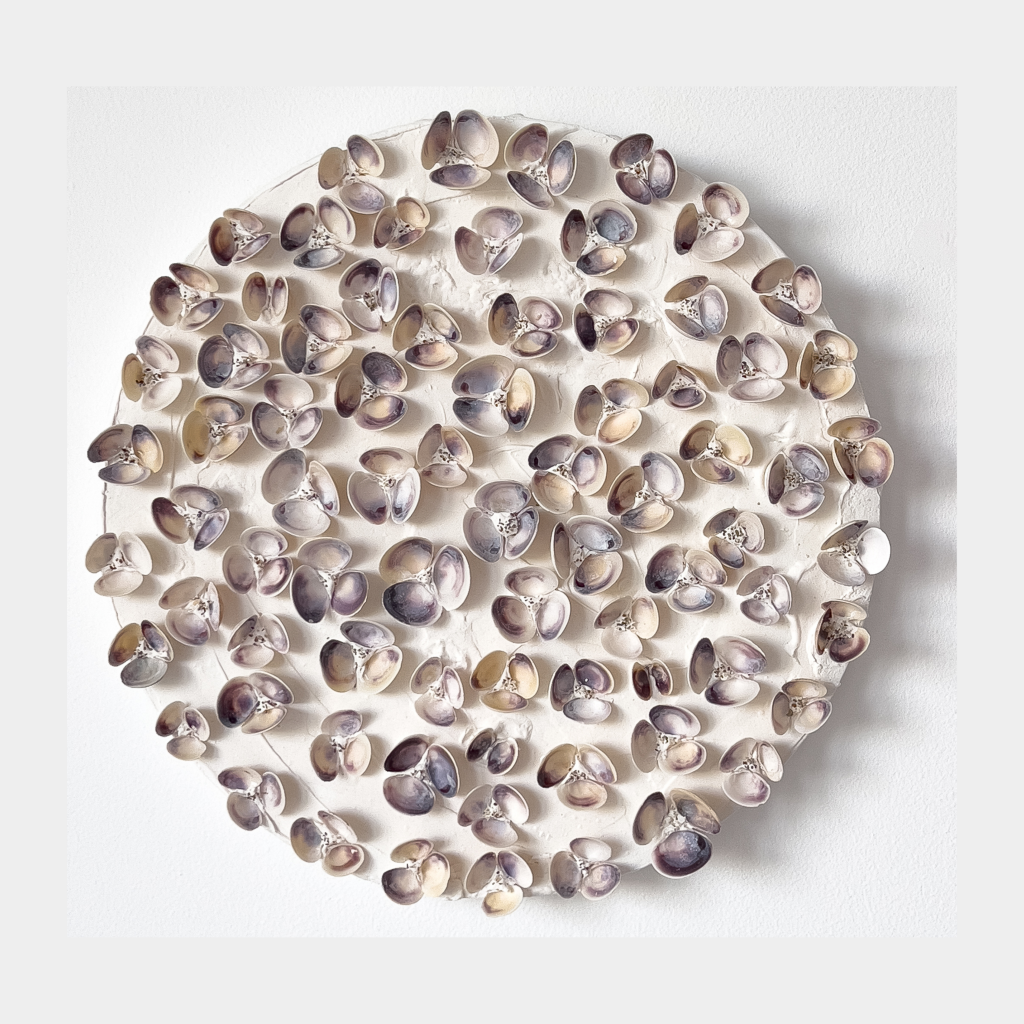 Shell Bouquet - Art for Soul - Mixed media, purple shells.