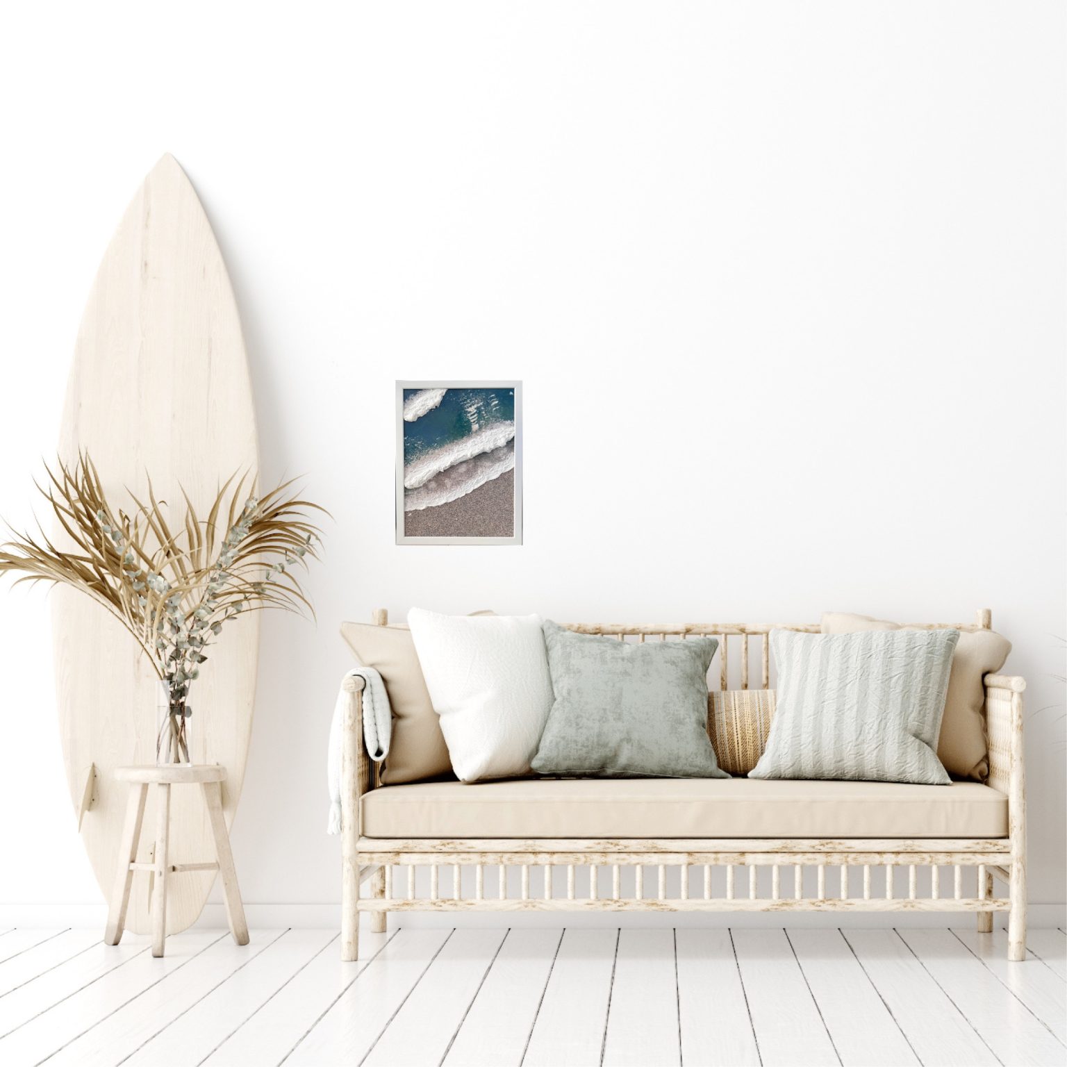 La Mer, the essence of the beach with waves and real sand