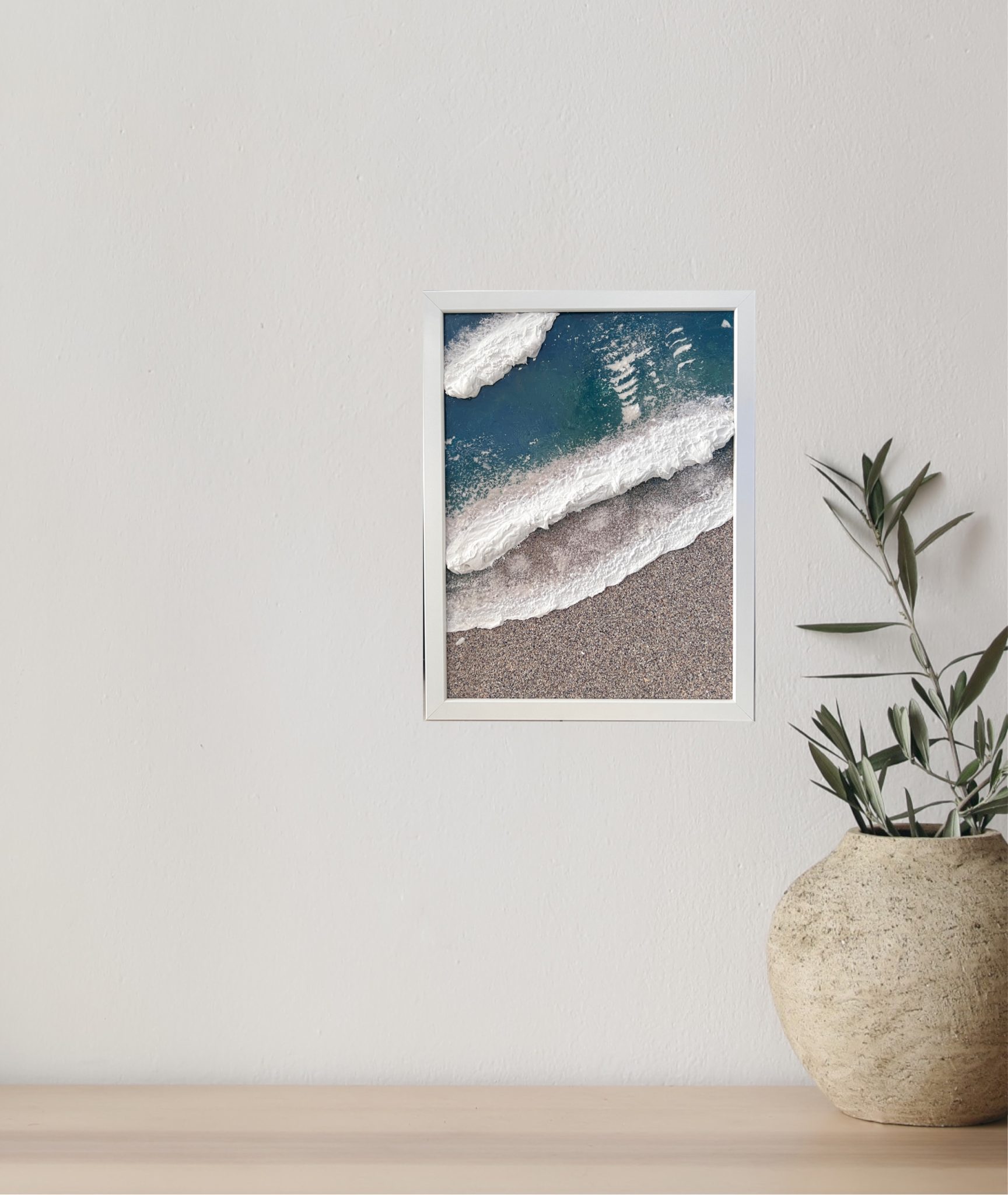 La Mer, the essence of the beach with waves and real sand
