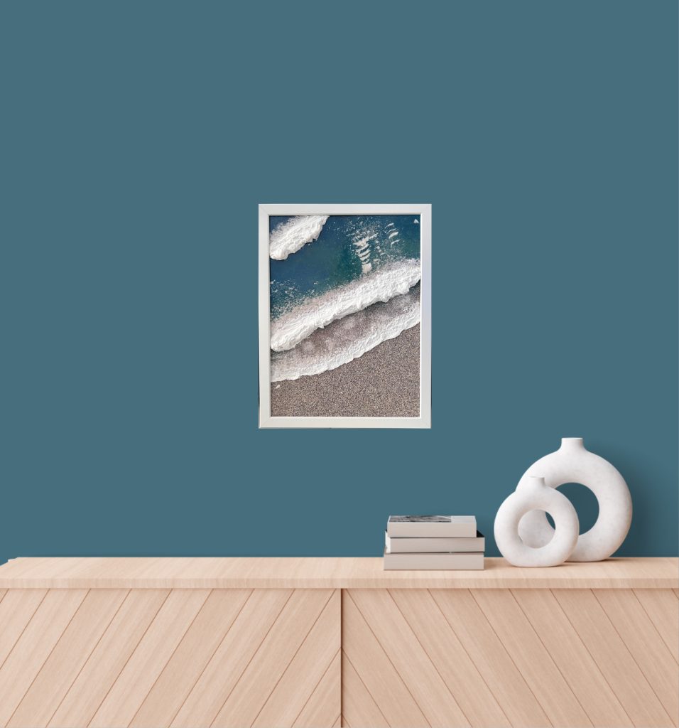 La Mer, the essence of the beach with waves and real sand